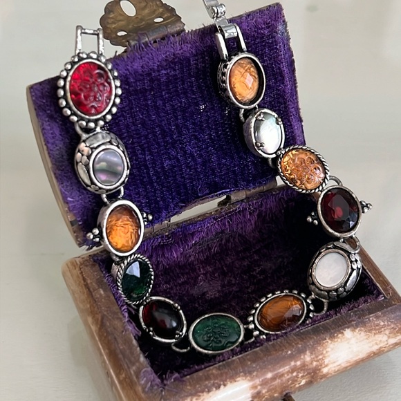Liz Claiborne | Jewelry | Vintage Lc Fall Colors Bracelet | Poshmark
